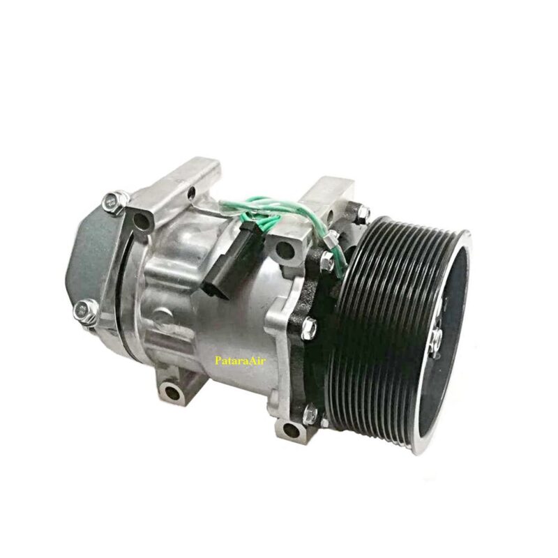 คอมแอร์ Caterpillar SD7H15 หูร้อย แปะซ้ายเอียง 12PK 24v. คอมเพรสเซอร์ ...